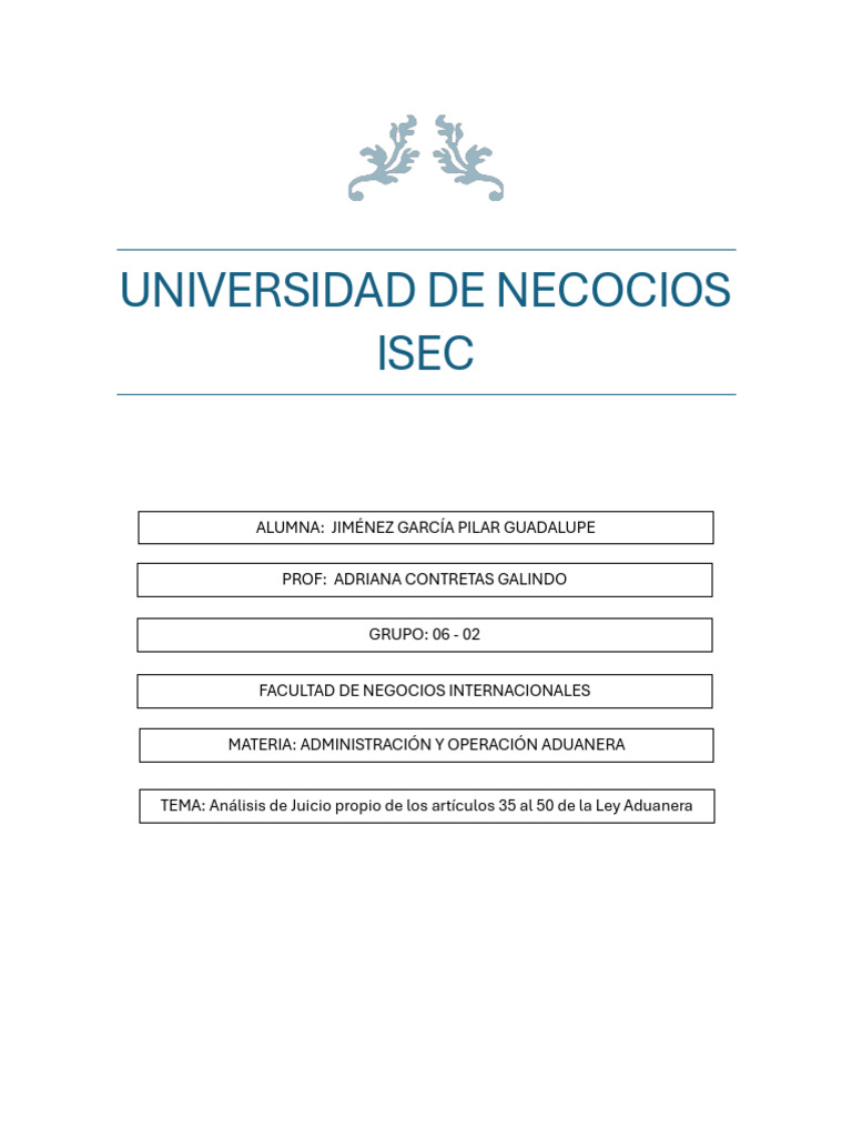 Artículos 35 Al 50 | PDF | aduana | Business
