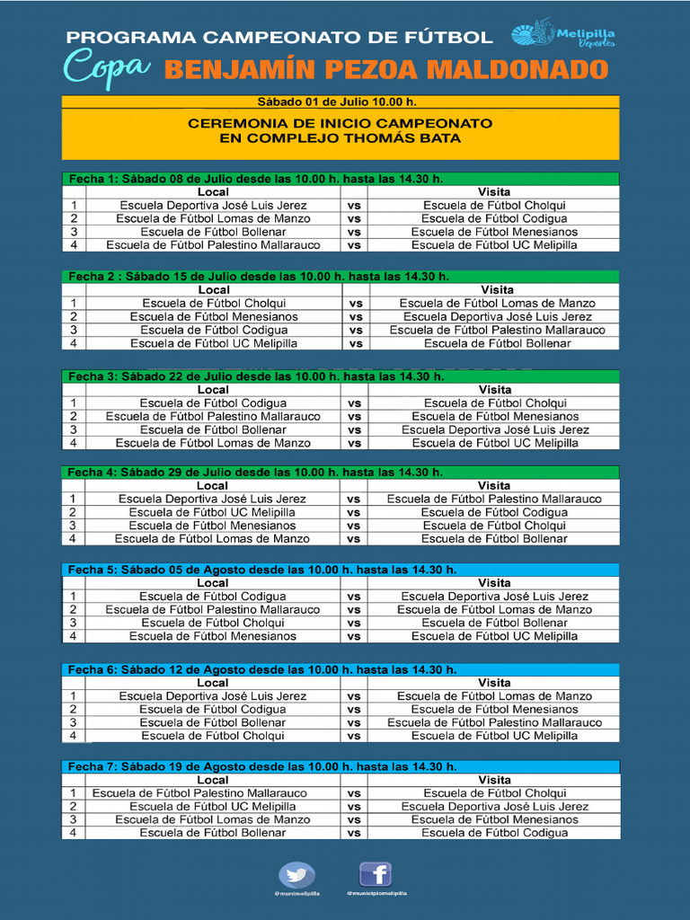 Programa-Campeonato-de-Futbol | PDF