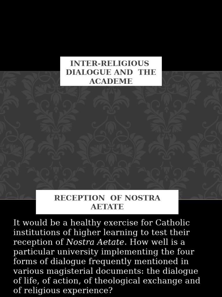 Inter-Religious Dialogue in Academia | PDF | Dialogue | Interfaith Dialogue