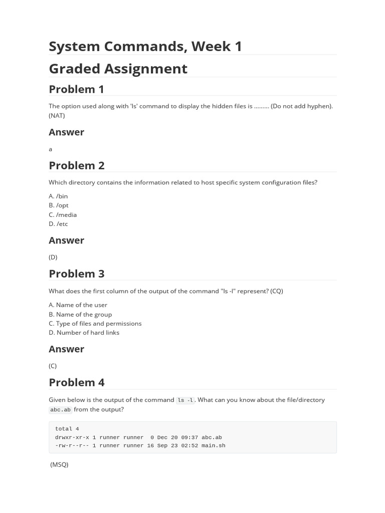 Week 1 Graded Assignment | PDF | Data Management | Operating System Technology