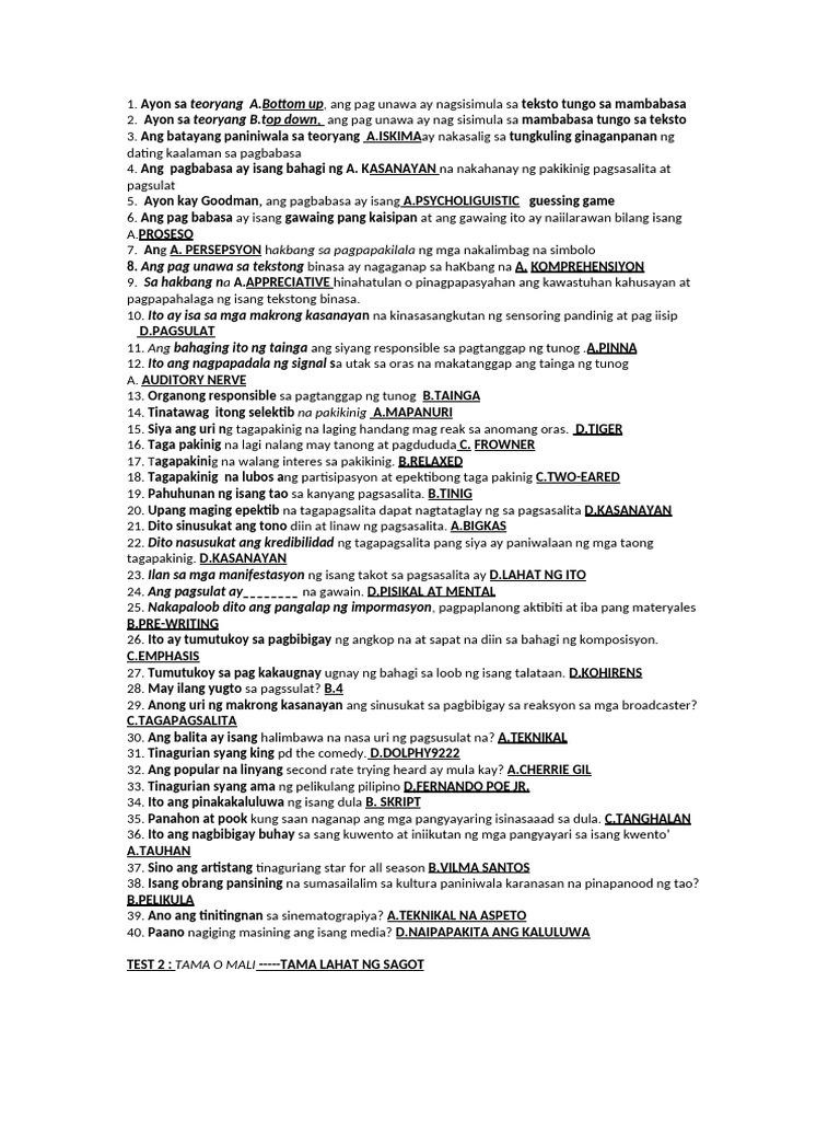 FINAL EXAM REVIEWER 2023 | PDF