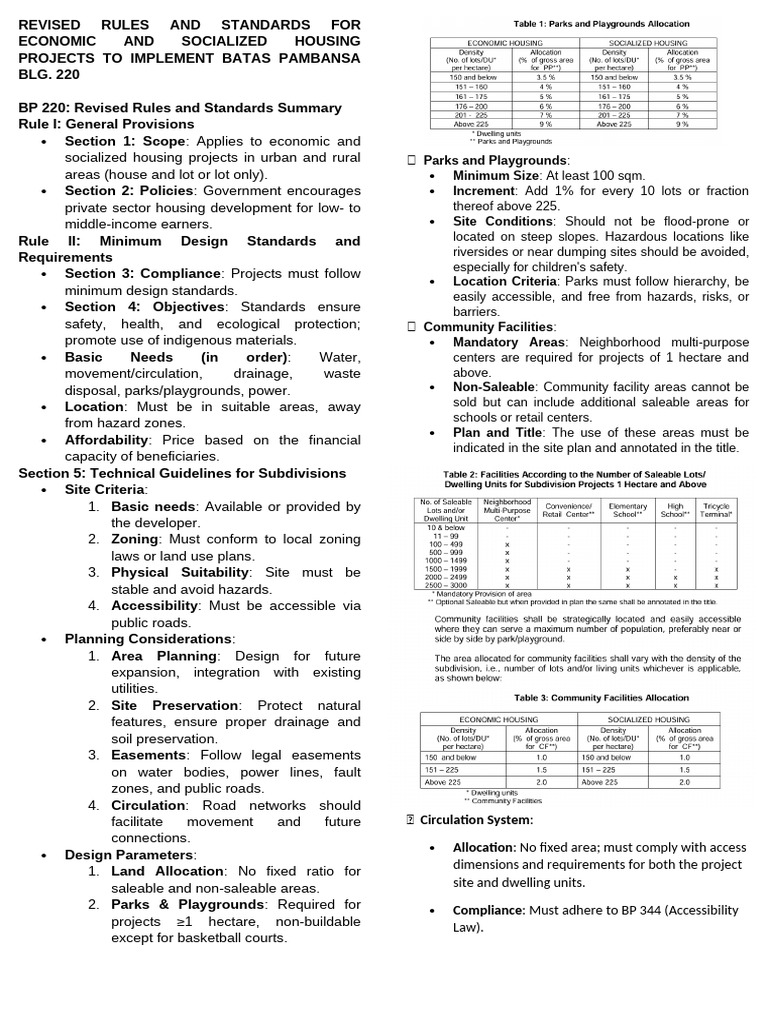 BP 220 Summarized Reviewer | PDF | Stairs | Road