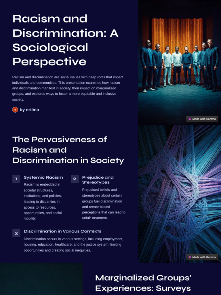Racism and Discrimination A Sociological Perspective | PDF ...