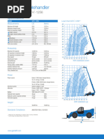 JLG 1255 Telehandler Specifications | PDF | Horsepower | Axle