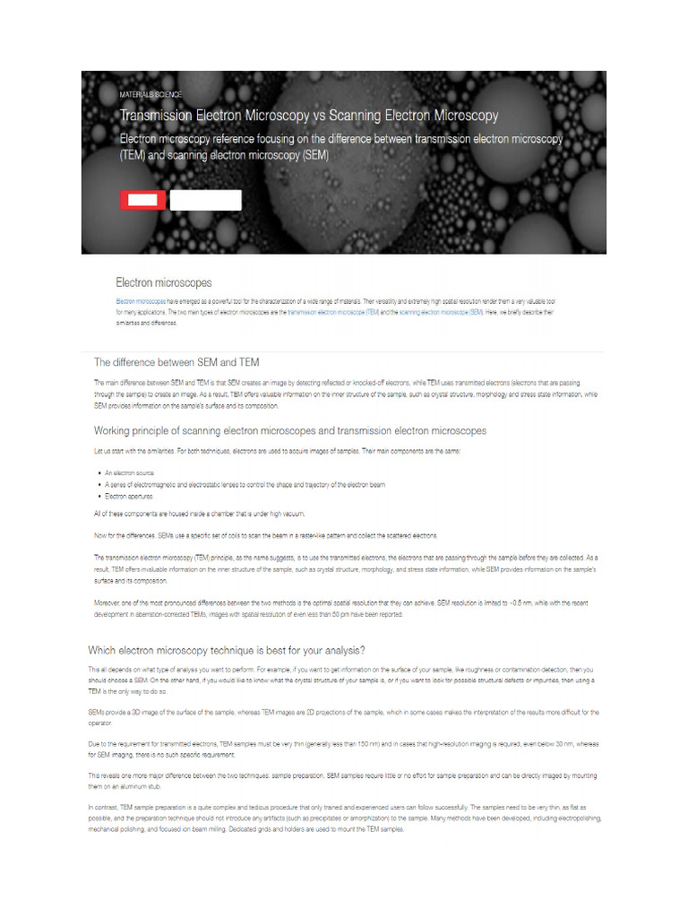 Nano Sem And Tem Pdf