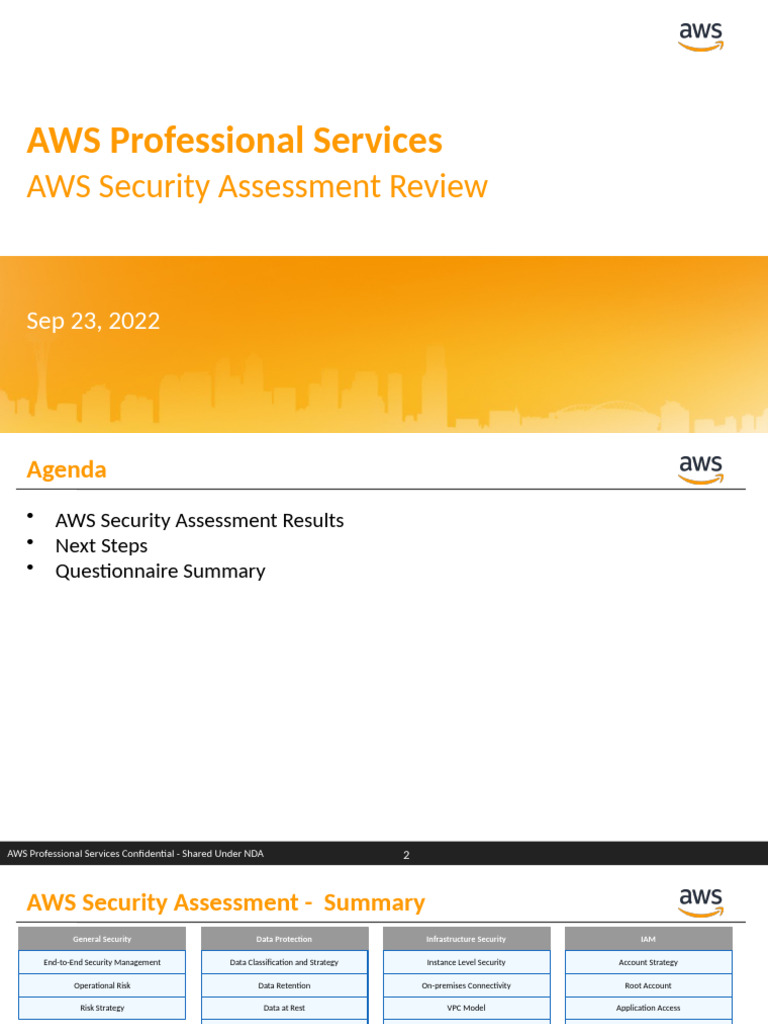 AWS Security Assessment Overview | PDF | Amazon Web Services | Cloud ...