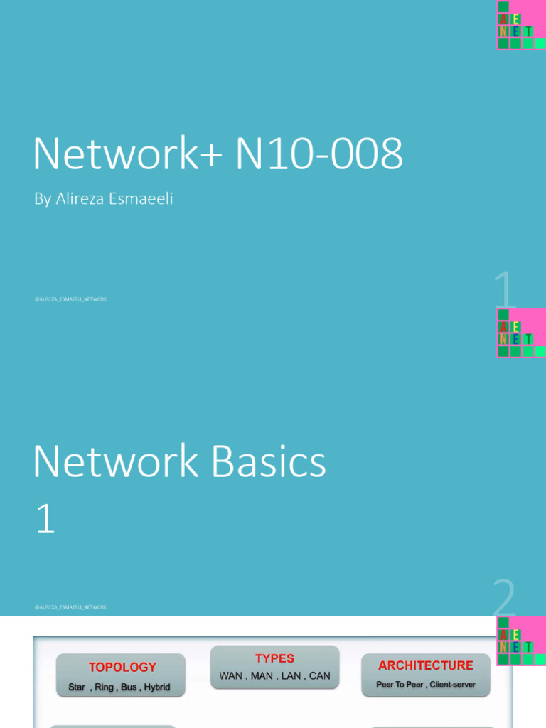 Network+ - N10-008 - AlirezaEsmaeeli - 240418 - 105956 | PDF | Computer ...