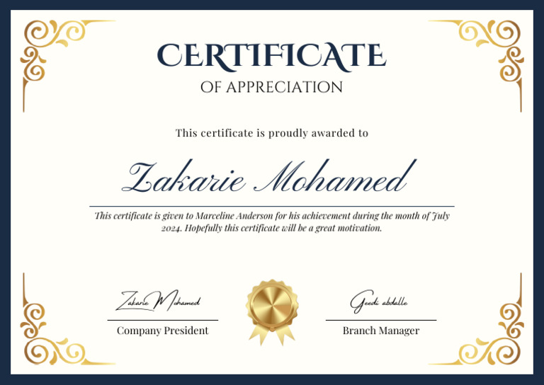 Cream Bordered Appreciation Certificate.pdf | PDF