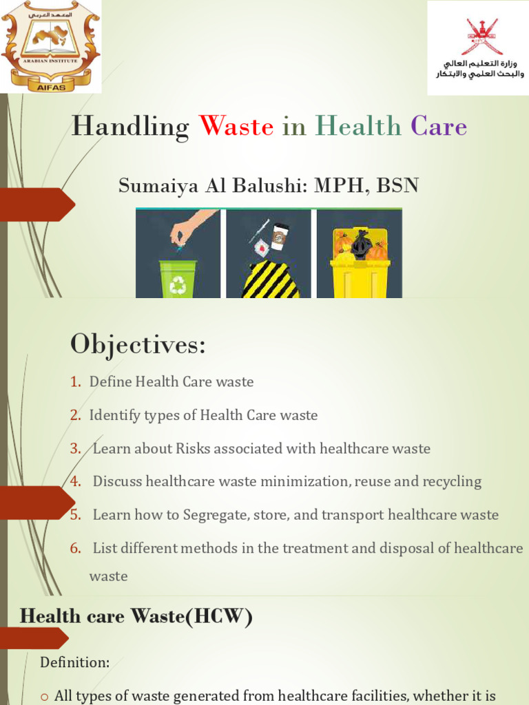 Healthcare Waste Management Guide | PDF | Waste | Waste Management