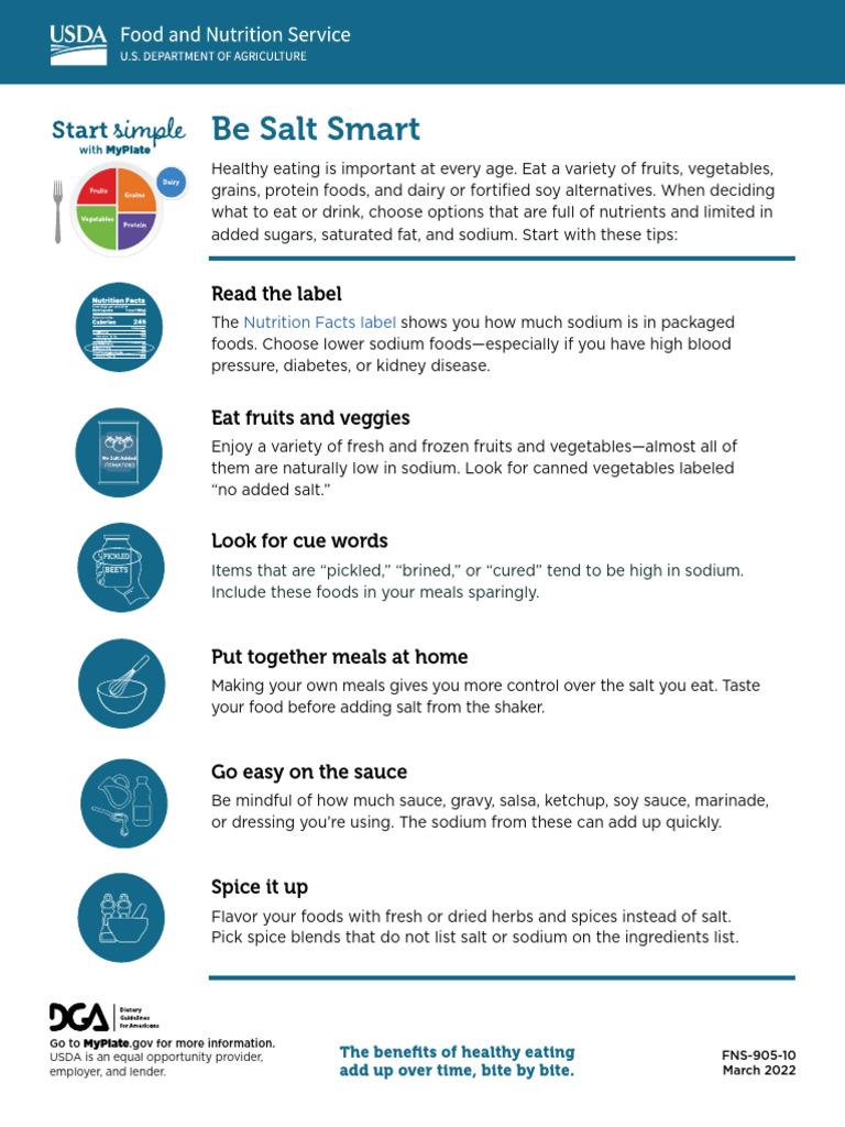 TipSheet-10-Be-Salt-Smart | PDF