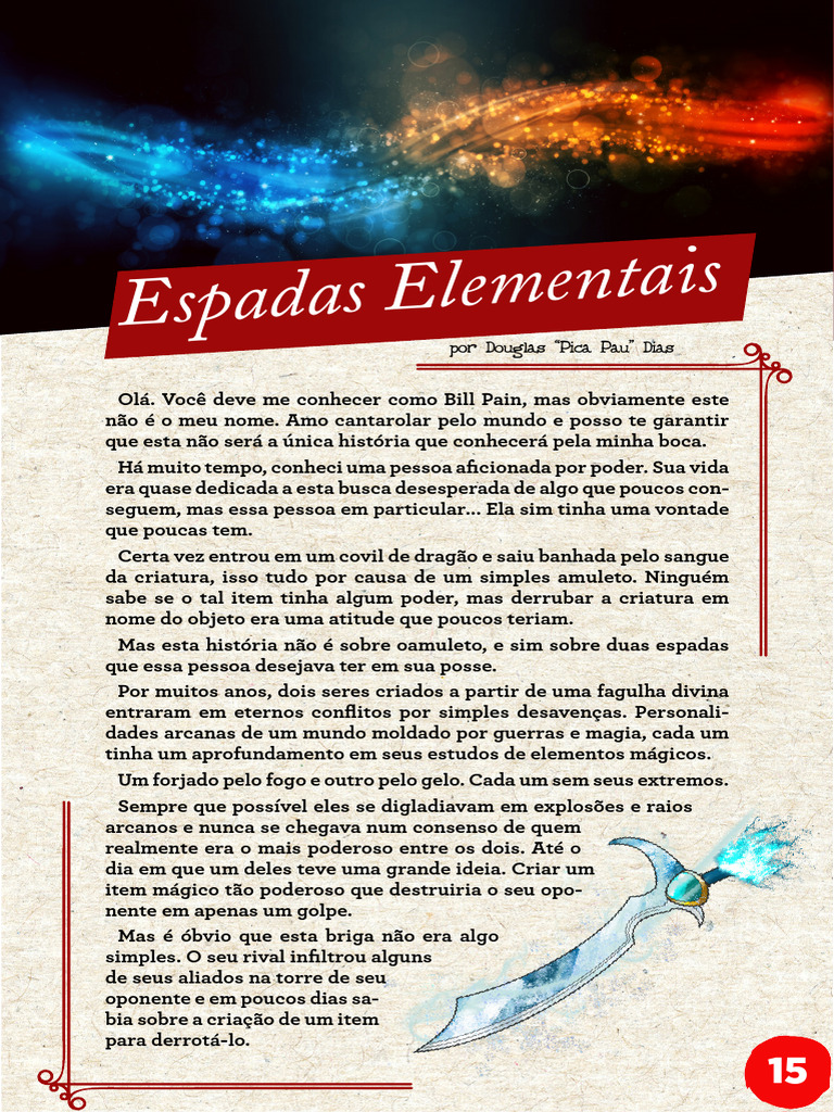 DJ #3 - Espadas Elementais | PDF | Espada