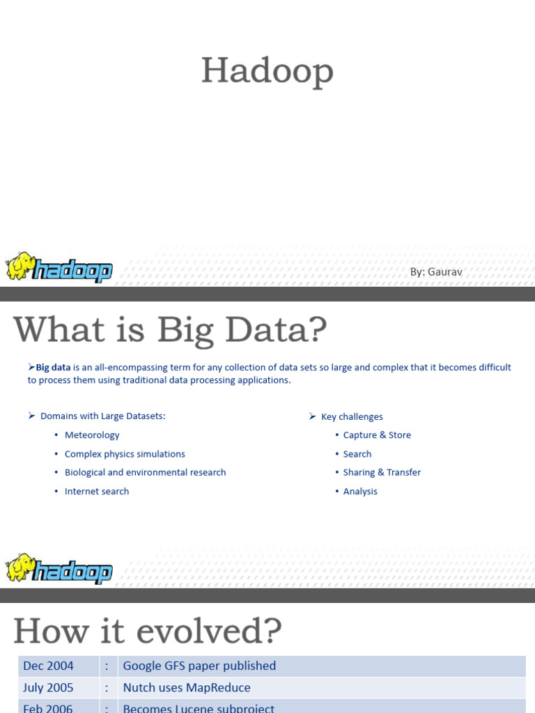 Hadoop intro and hdfs | PDF | Apache Hadoop | Map Reduce Hadoop intro and hdfs | PDF | Apache Hadoop | Map Reduce