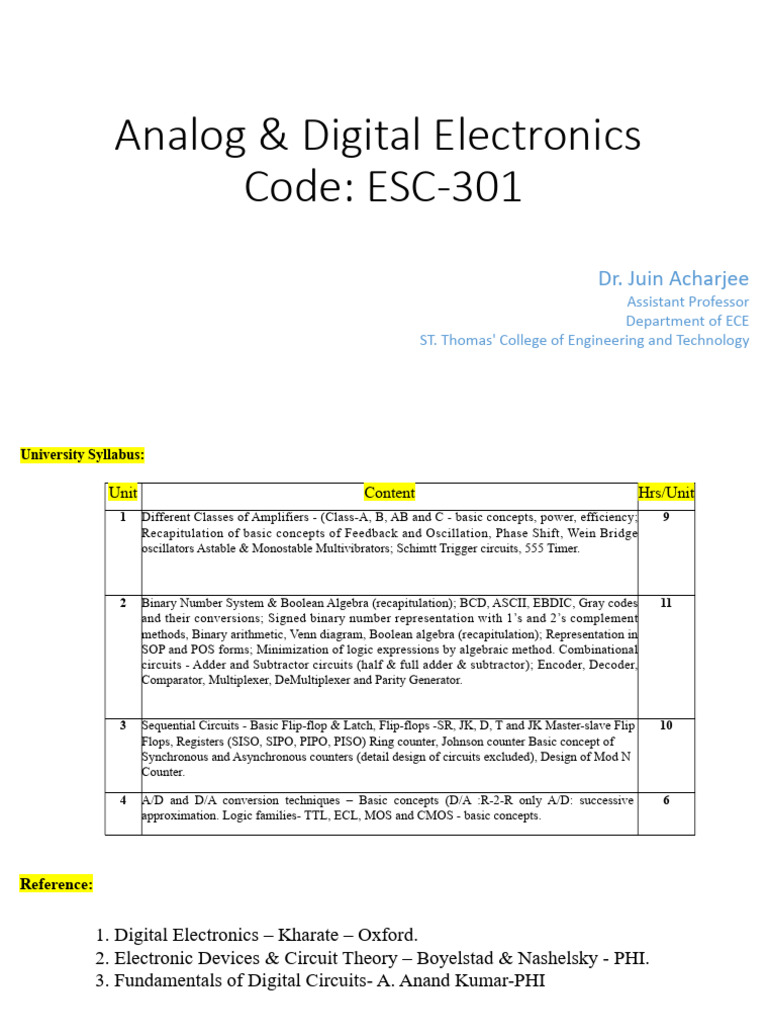 Lecture | PDF | Digital Electronics | Arithmetic