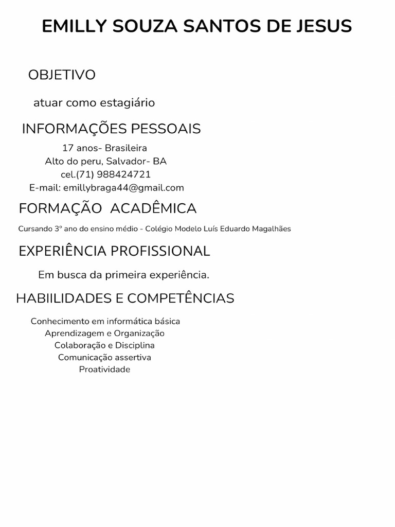 EmillySouza Santos de Jesus | PDF EmillySouza Santos de Jesus | PDF
