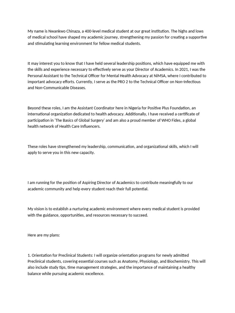 Doa Manifesto | PDF | Medical School | Health Care