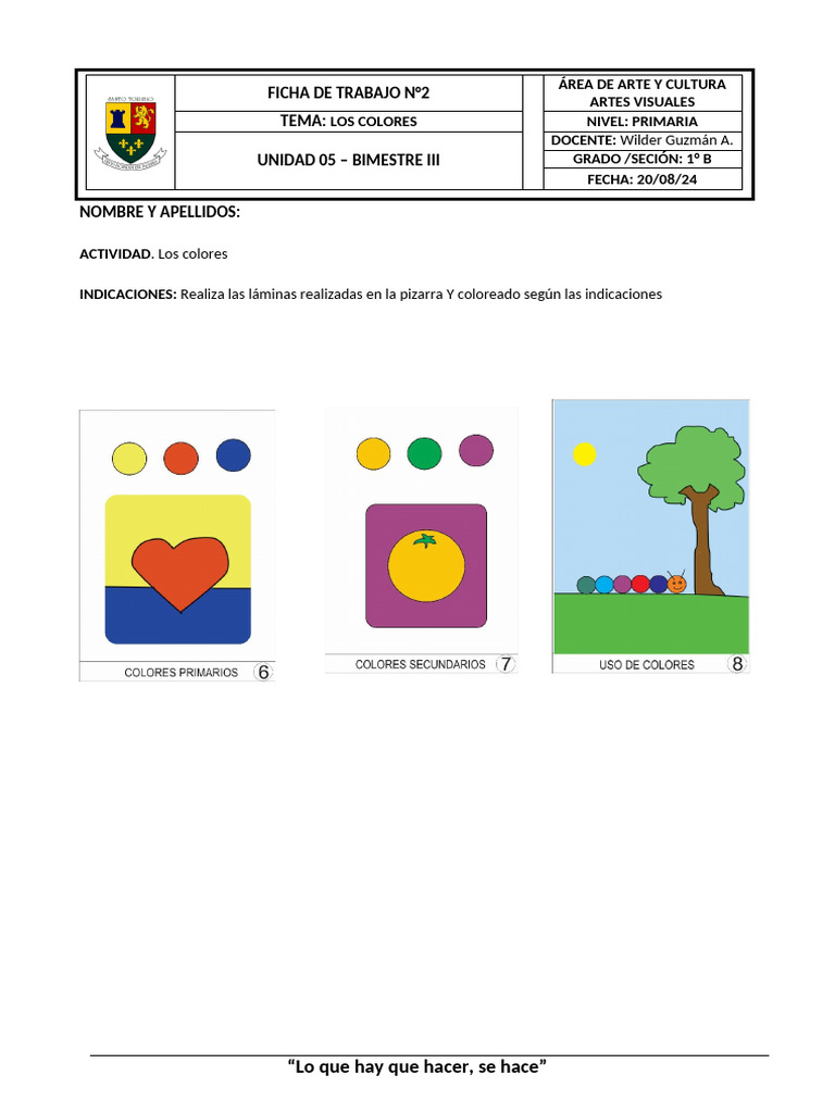 Colores Primarios Chris | PDF