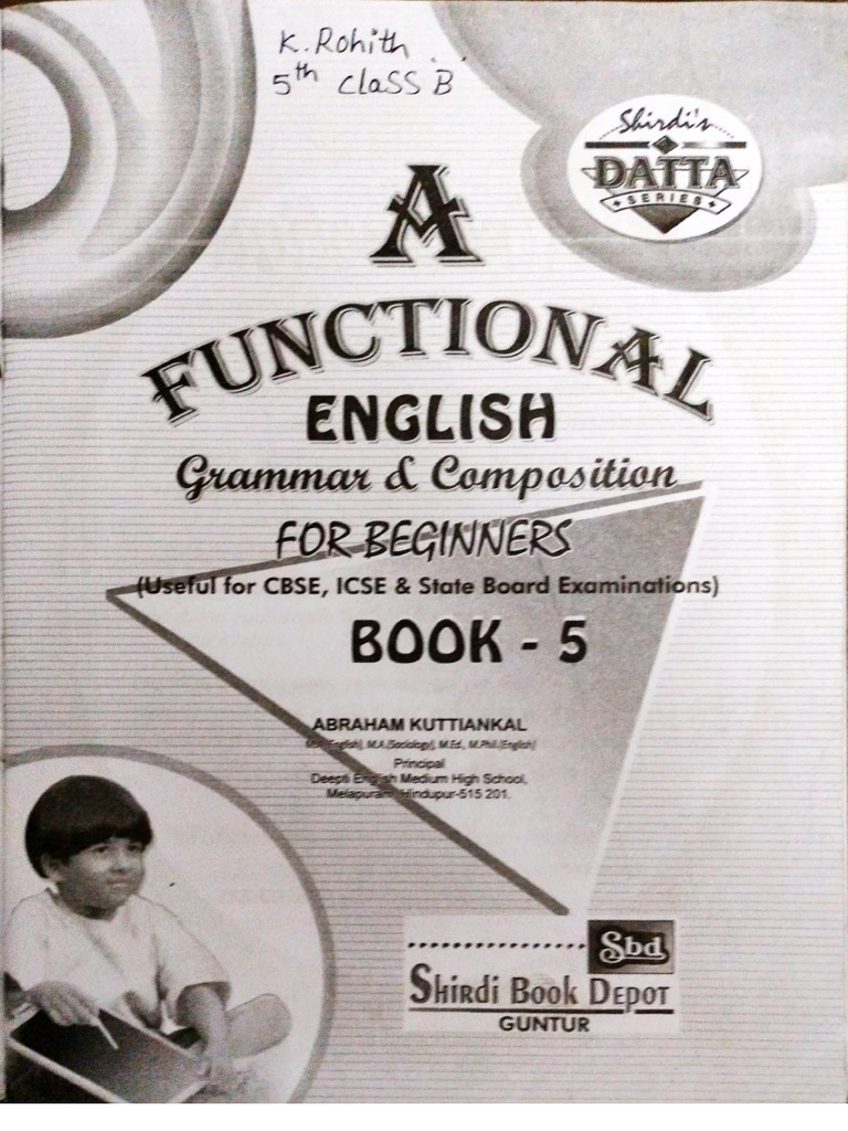 English Grammer 5Th Class | PDF