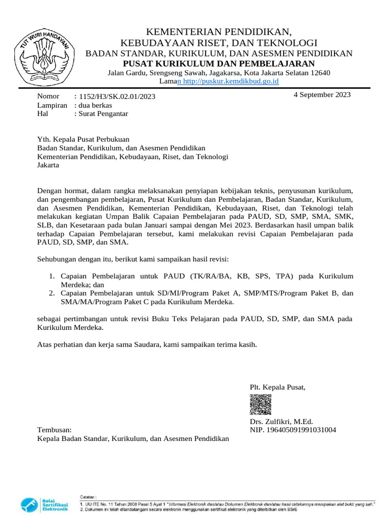 CP Paud Revisi Terbaru | PDF