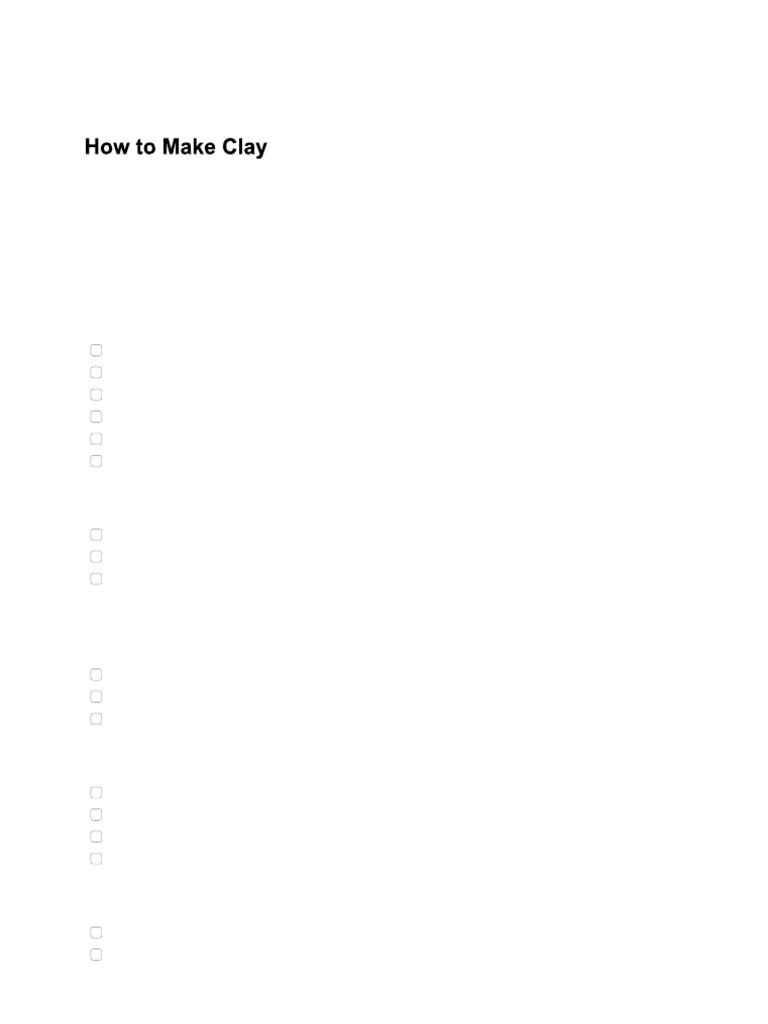 5 Easy Homemade Clay Recipes | PDF | Cookware And Bakeware