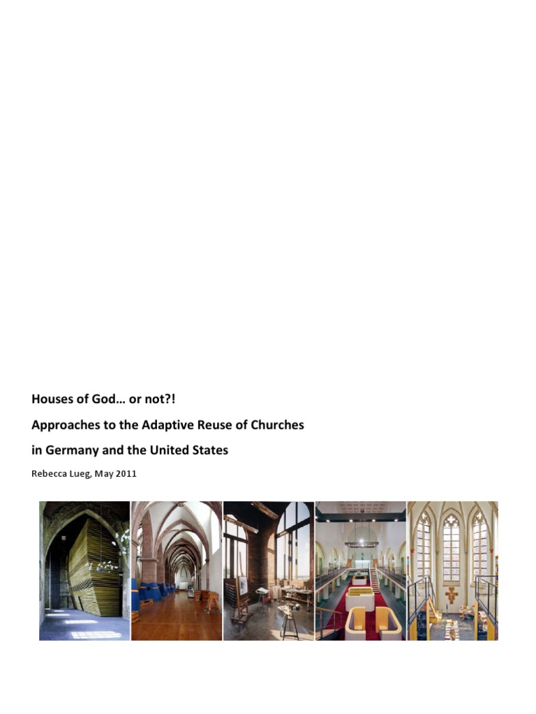Rebecca Lueg - Final Project - Adaptive Reuse of Churches - DRUM | PDF ...