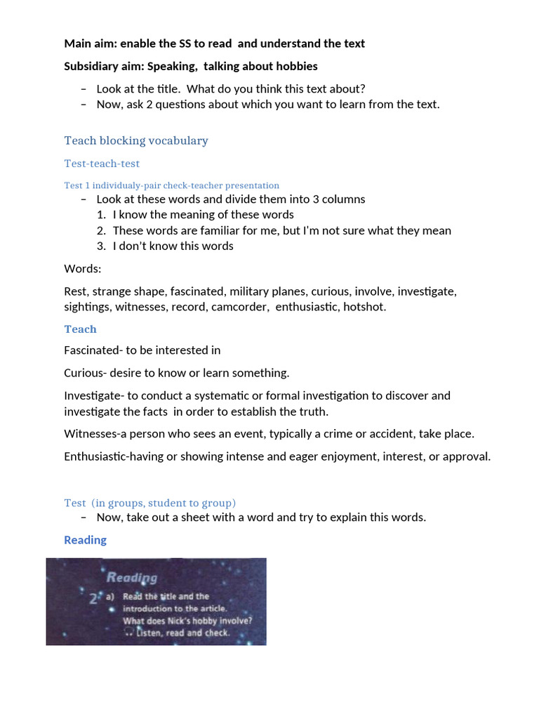 reading ufo hunter | PDF