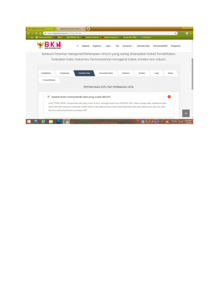 Data Perbaikan | PDF