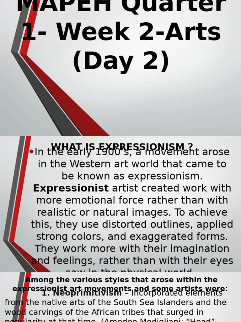 Powerpoint MAPEH Quarter 1 Week 2 Arts Day 2 | PDF