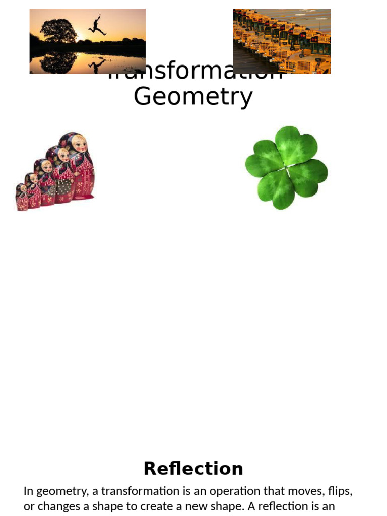 Transformation Geometry 2024 | PDF | Shape | Symmetry