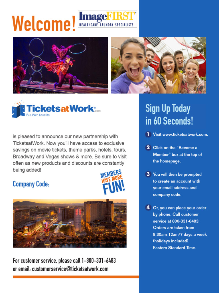 Tickets at Work Flyer | PDF