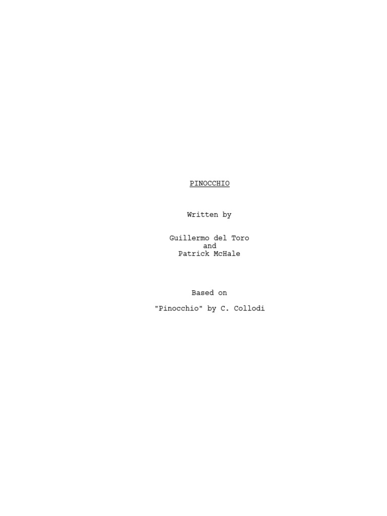 PINOCCHIO-Guillermo del Toro | PDF | Pinocchio