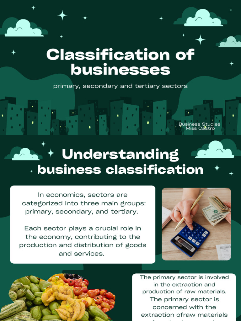 Classification of Businesses | PDF | Cost Of Living | Workforce