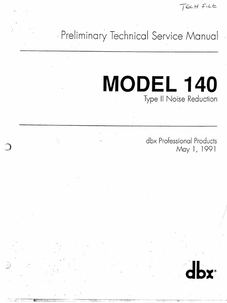 140 Service Manual - Original | PDF