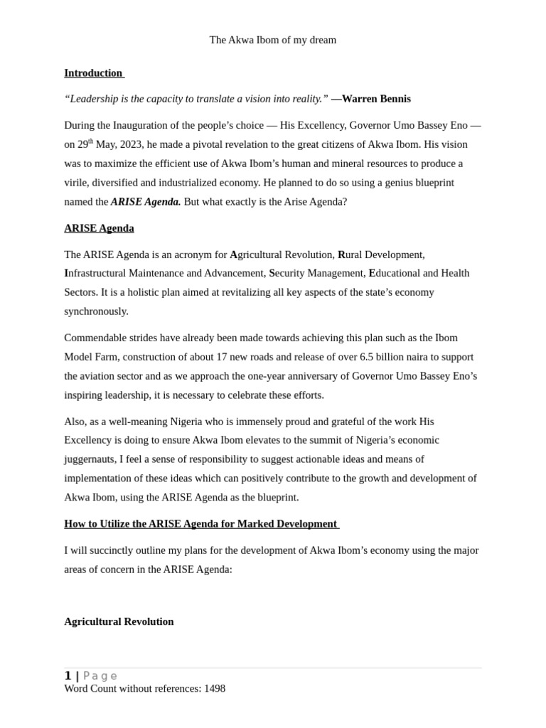 SEHF Essay Competition 2024 Entry. | PDF | Agriculture | Sustainable ...