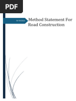 Method Statement For Road and Hardstand Construction Works | PDF