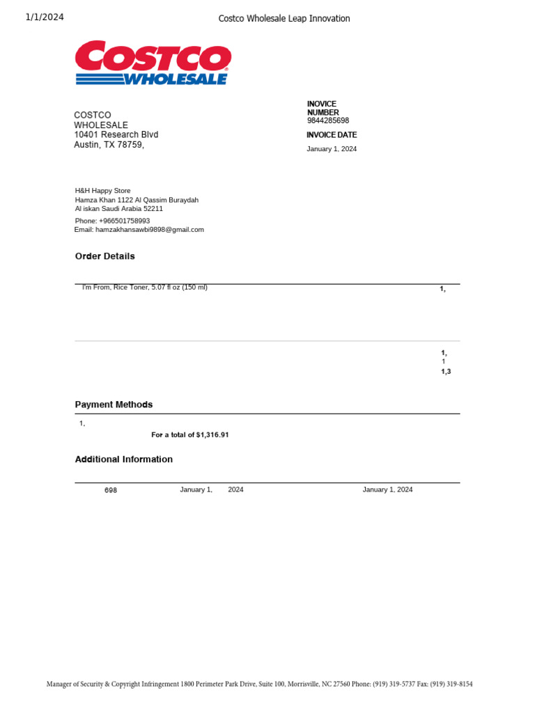 655800142-COSTCO-USA-pdf (1) | PDF | Invoice | Payments