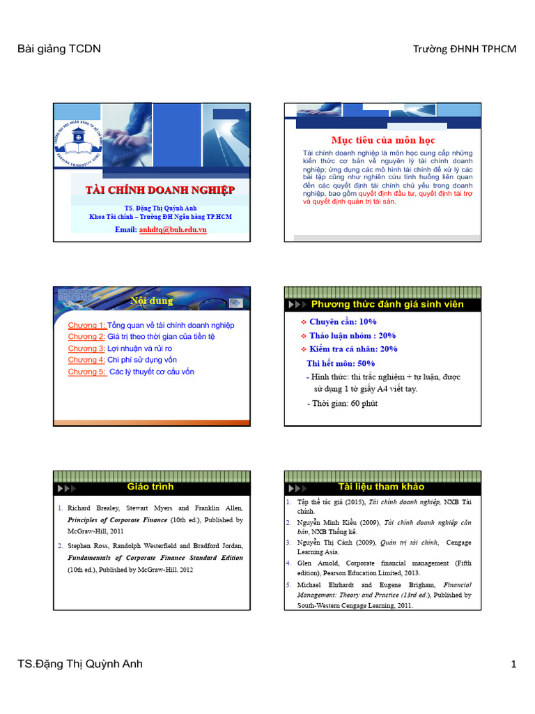 Chuong 0 Gioi Thieu Mon Hoc | PDF