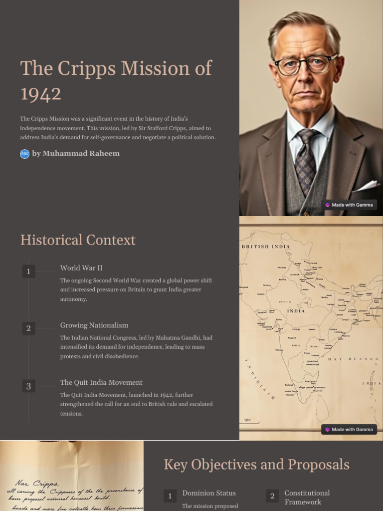 The Cripps Mission of 1942 | PDF | International Relations
