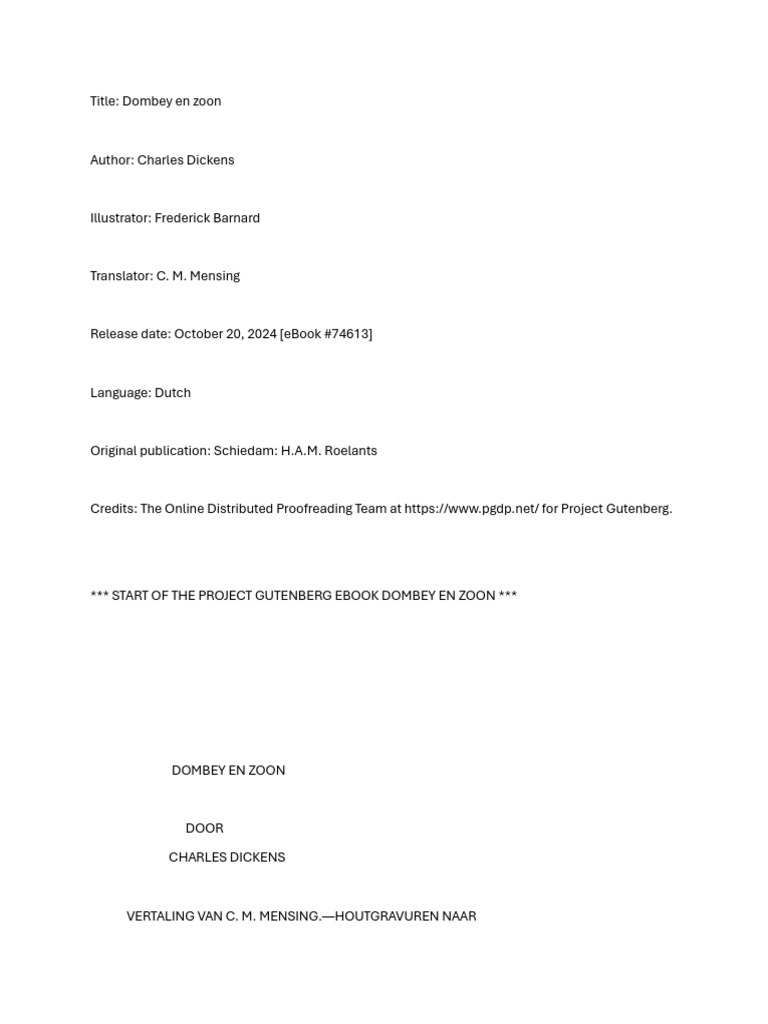 Dombey en Zoon | PDF