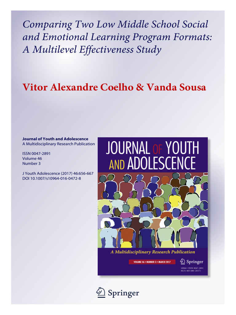 12 Journal of Youth and Adolescence Two program formats for low middle ...