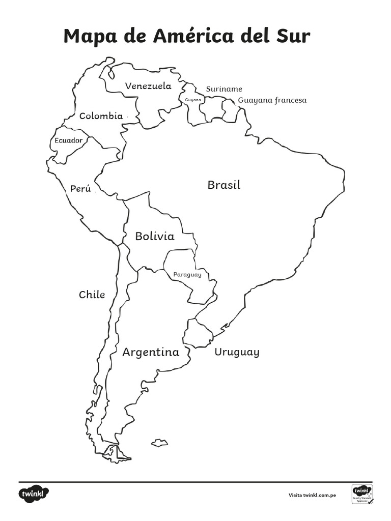 Mapa de América del Sur Detallado | PDF