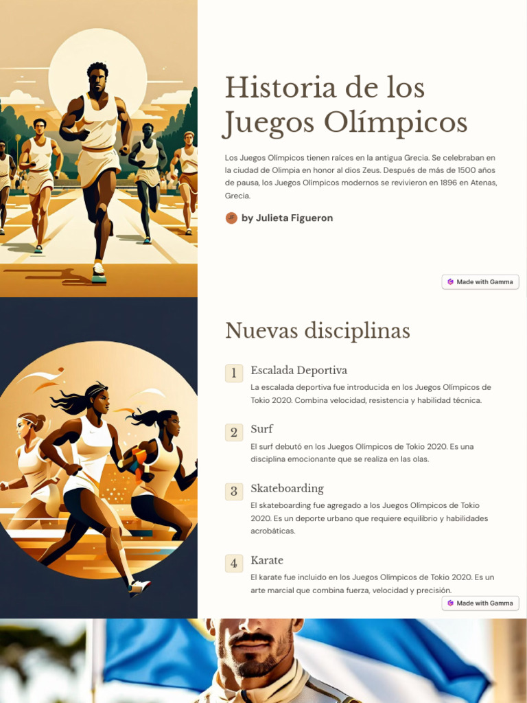 Historia de Los Juegos Olimpicos | PDF | Juegos olímpicos | Eventos ...