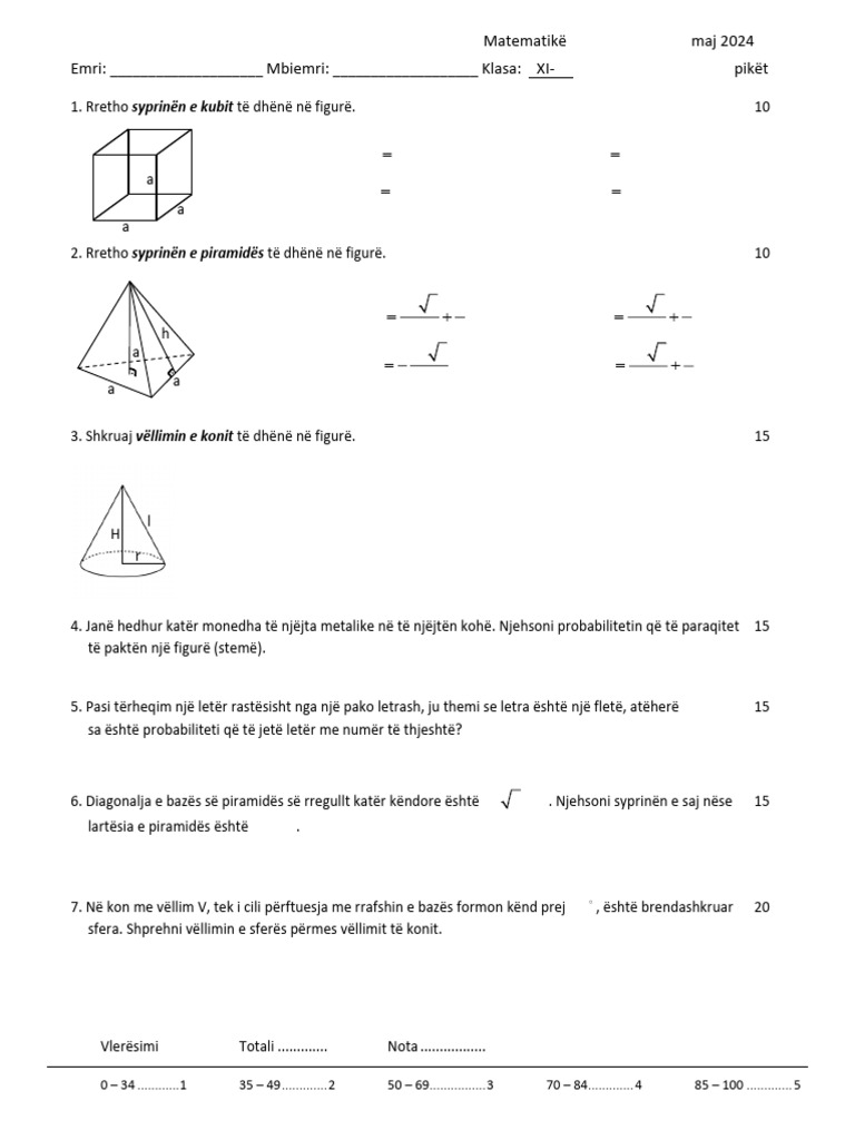 TEST D1 Maj 2024 | PDF