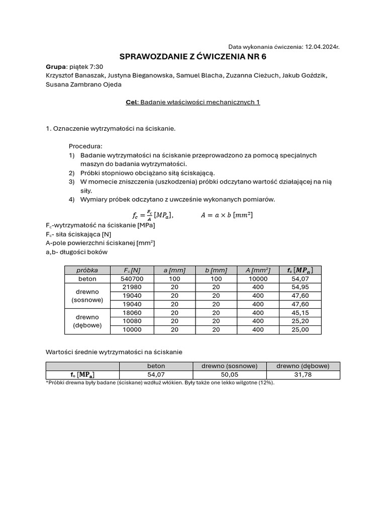 Sprawozdanie NR 5 | PDF
