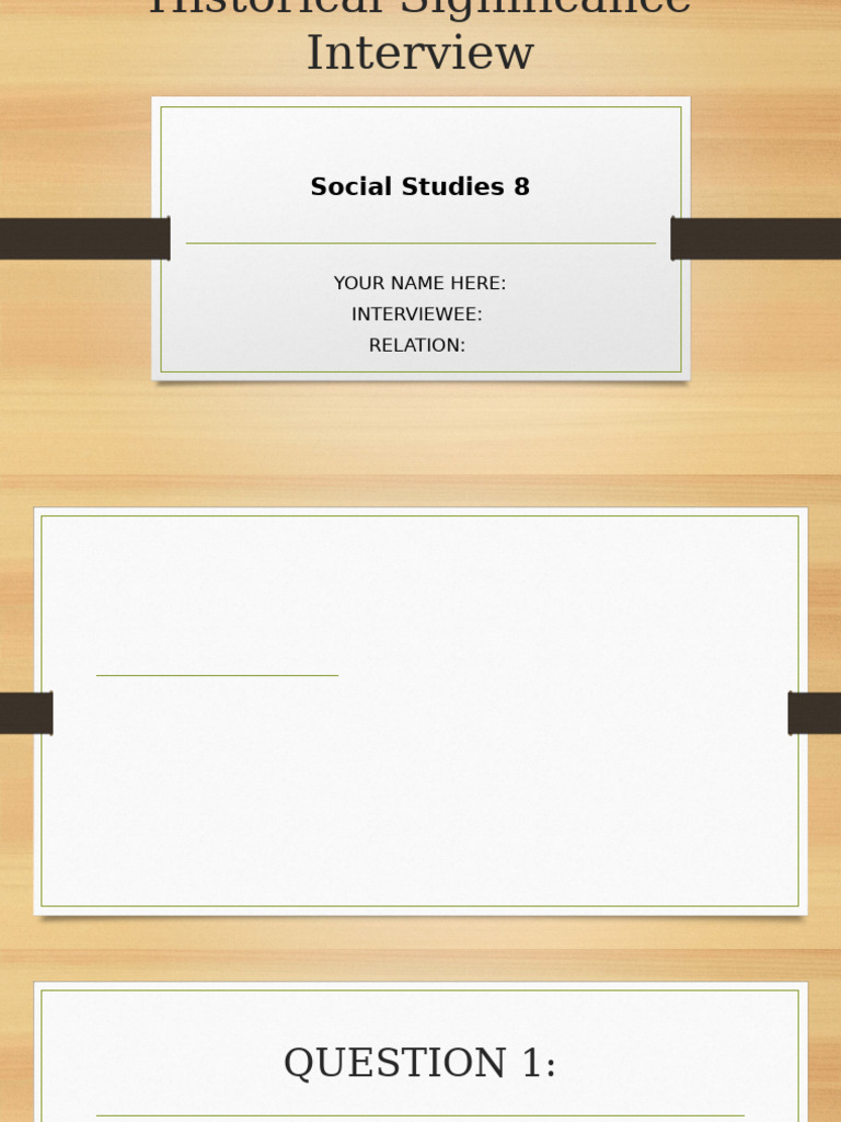 Ss8 - Historical Significance Template | PDF