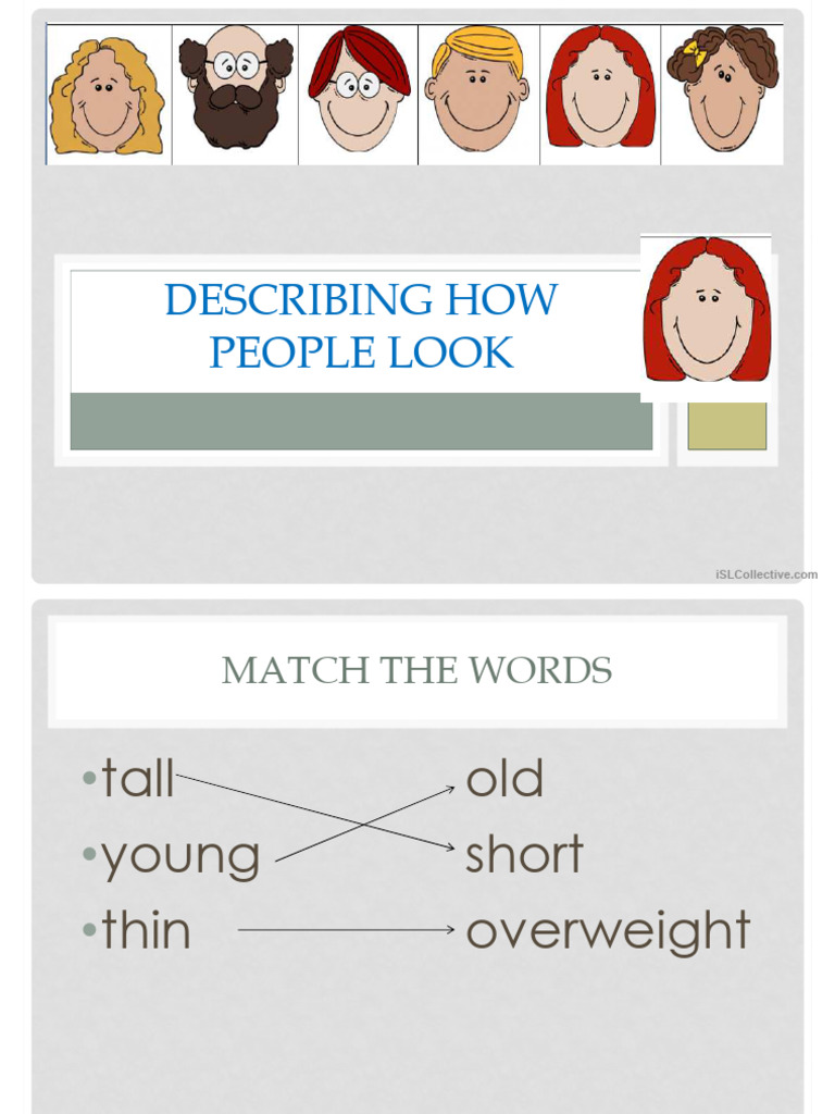 Describing People’s Appearance | PDF