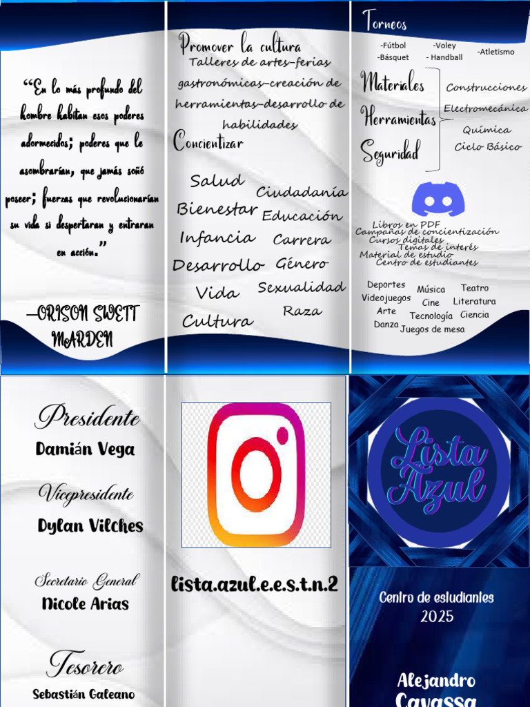 Folleto Lista Azul | PDF