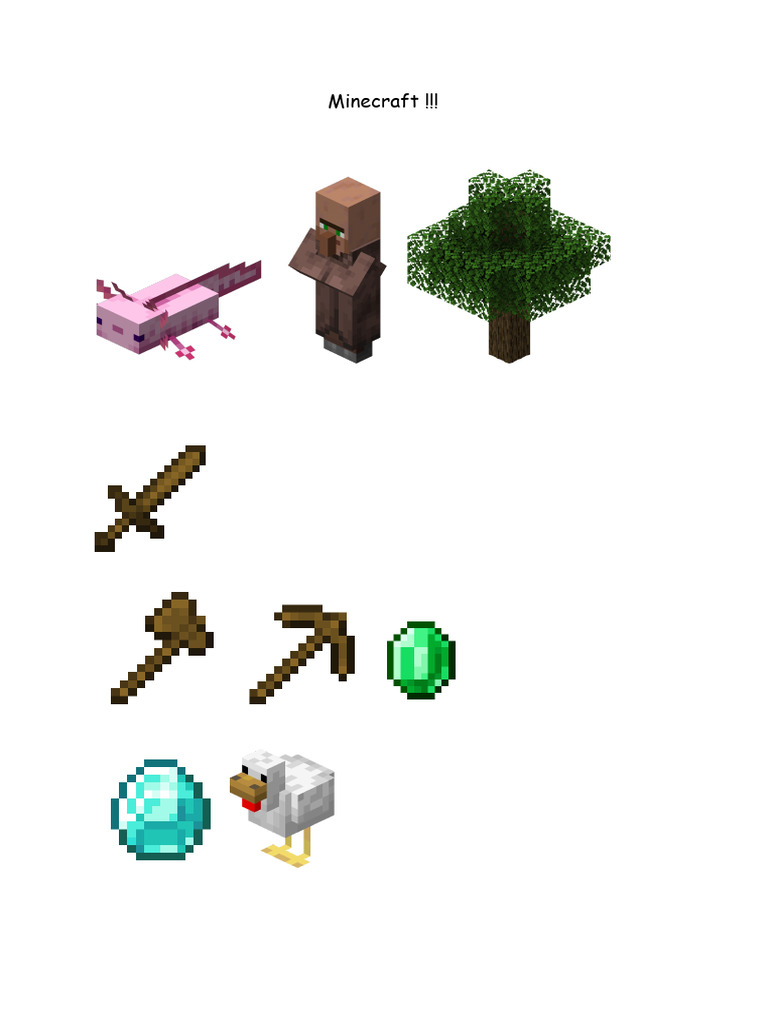 Minecraft English excercises | PDF