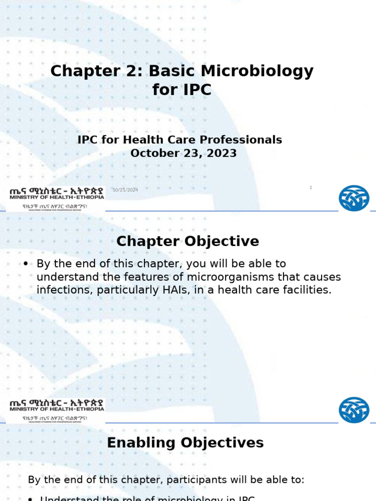 Chapter 2 Basic Microbiology for IPC | PDF | Bacteria | Microorganism