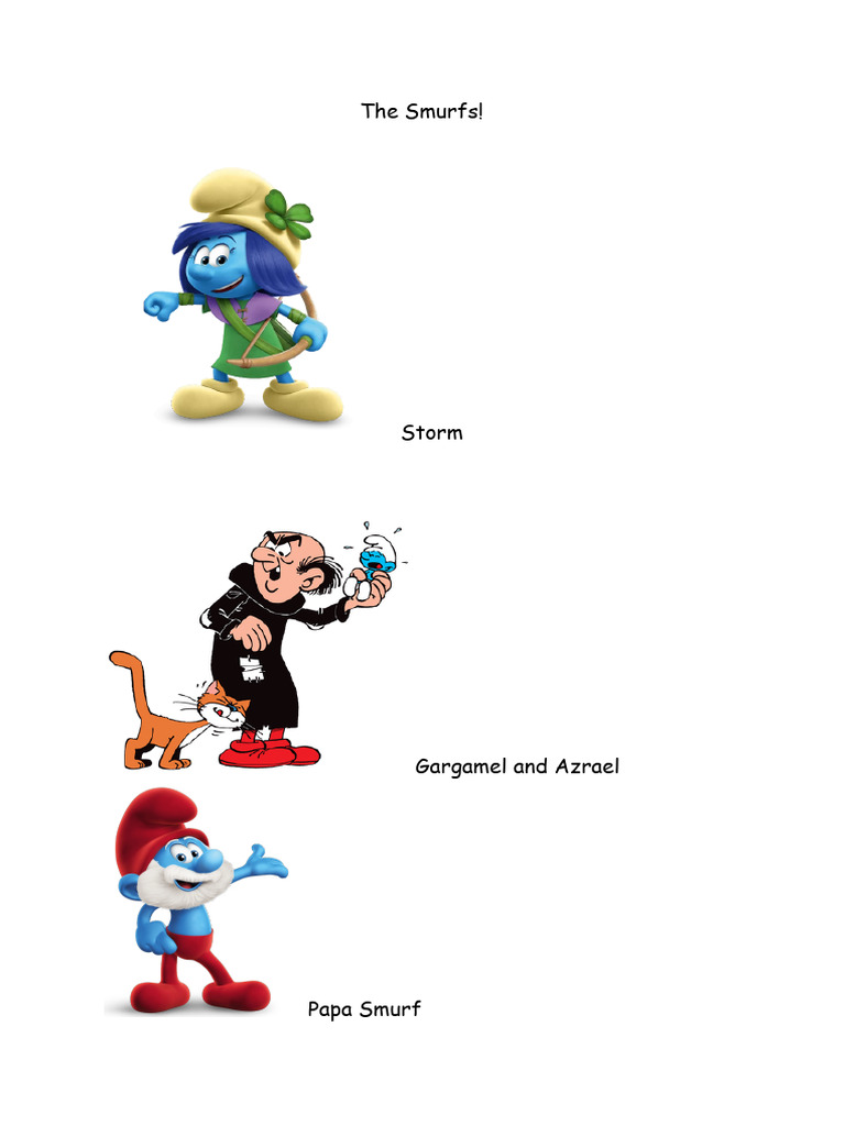 Smurfs English Lesson | PDF | Cooking, Food & Wine | Home & Garden