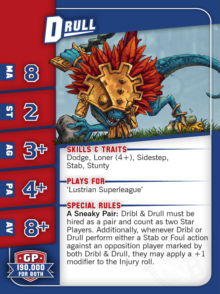 Bloodbowl Additionalrules Drull Eng 24.09-Mpmg2elm5g | PDF